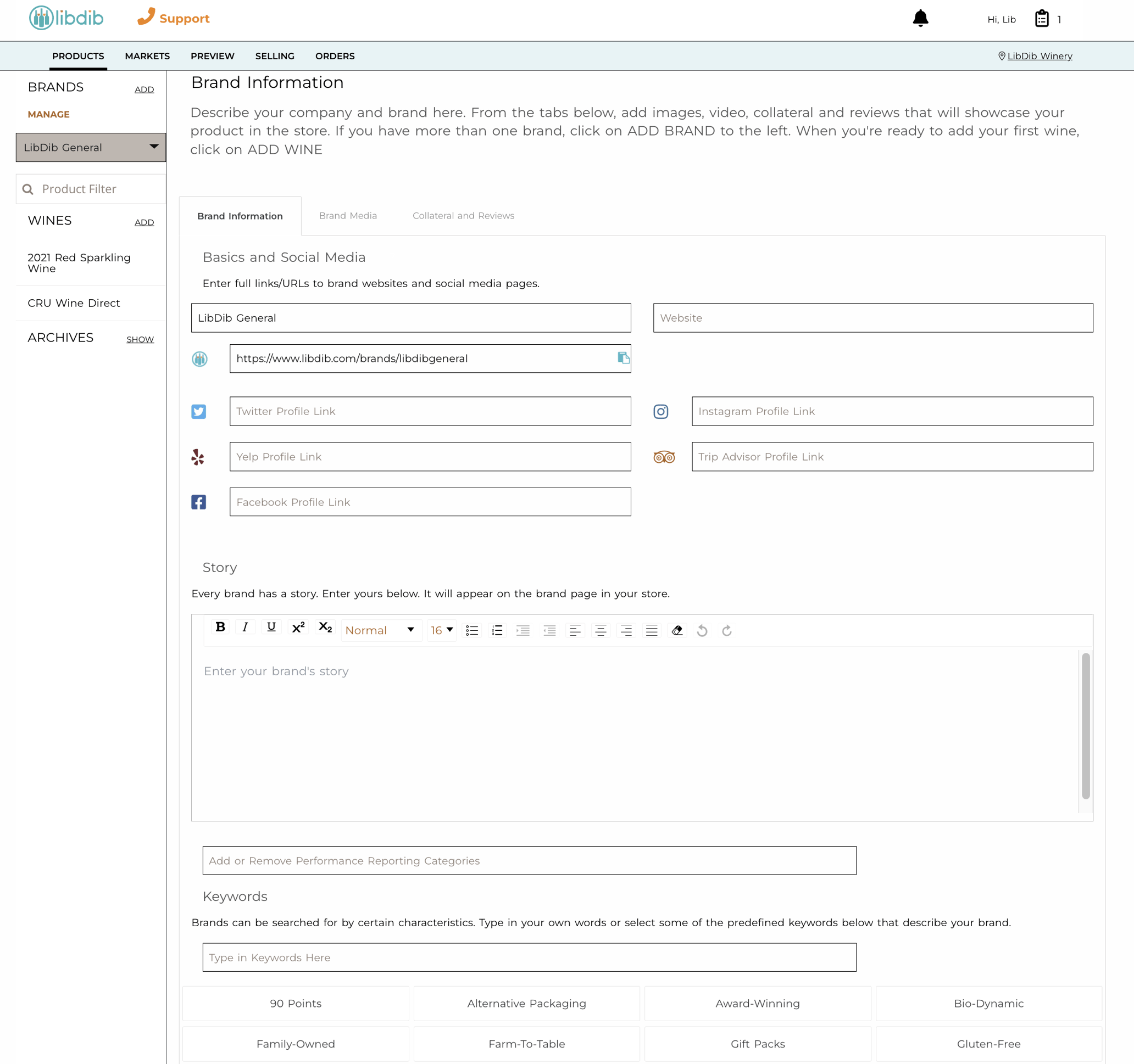 How to set up your Brand Page